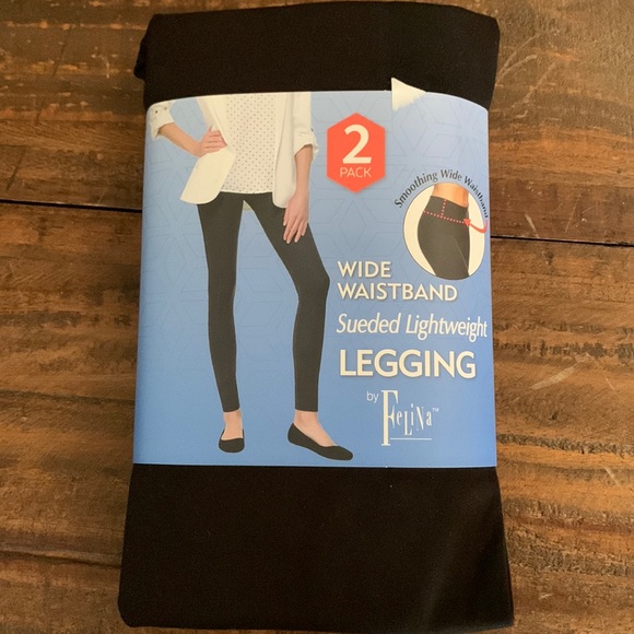 Felina | Pants & Jumpsuits | 2 Pack Wide Waistband Sueded Lightweight ...